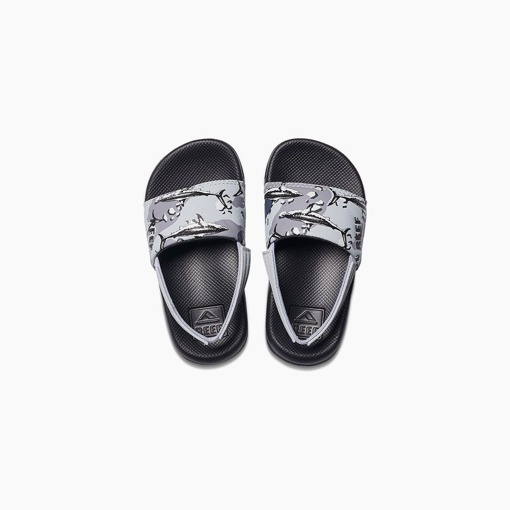 Reef Little One Slide Grey Camo Shark - Reef.eu